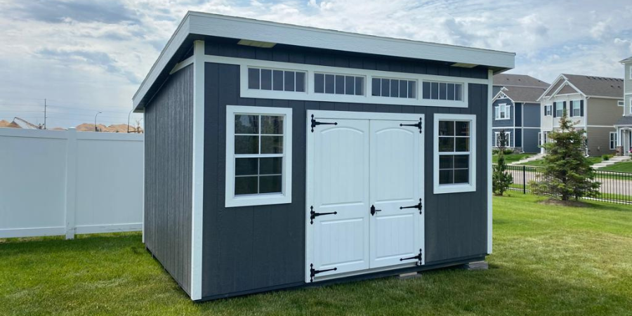A Modern Storage Shed Designed for Appealing Style and Useful Function