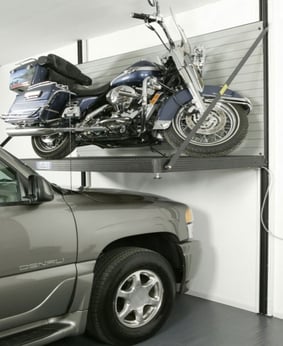 Save Garage Space With a Motorcycle Storage Shed